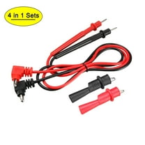 Uxcell 10A Banana Plug Digital Multimeter Probe Test Cable 4 in 1 Set ...