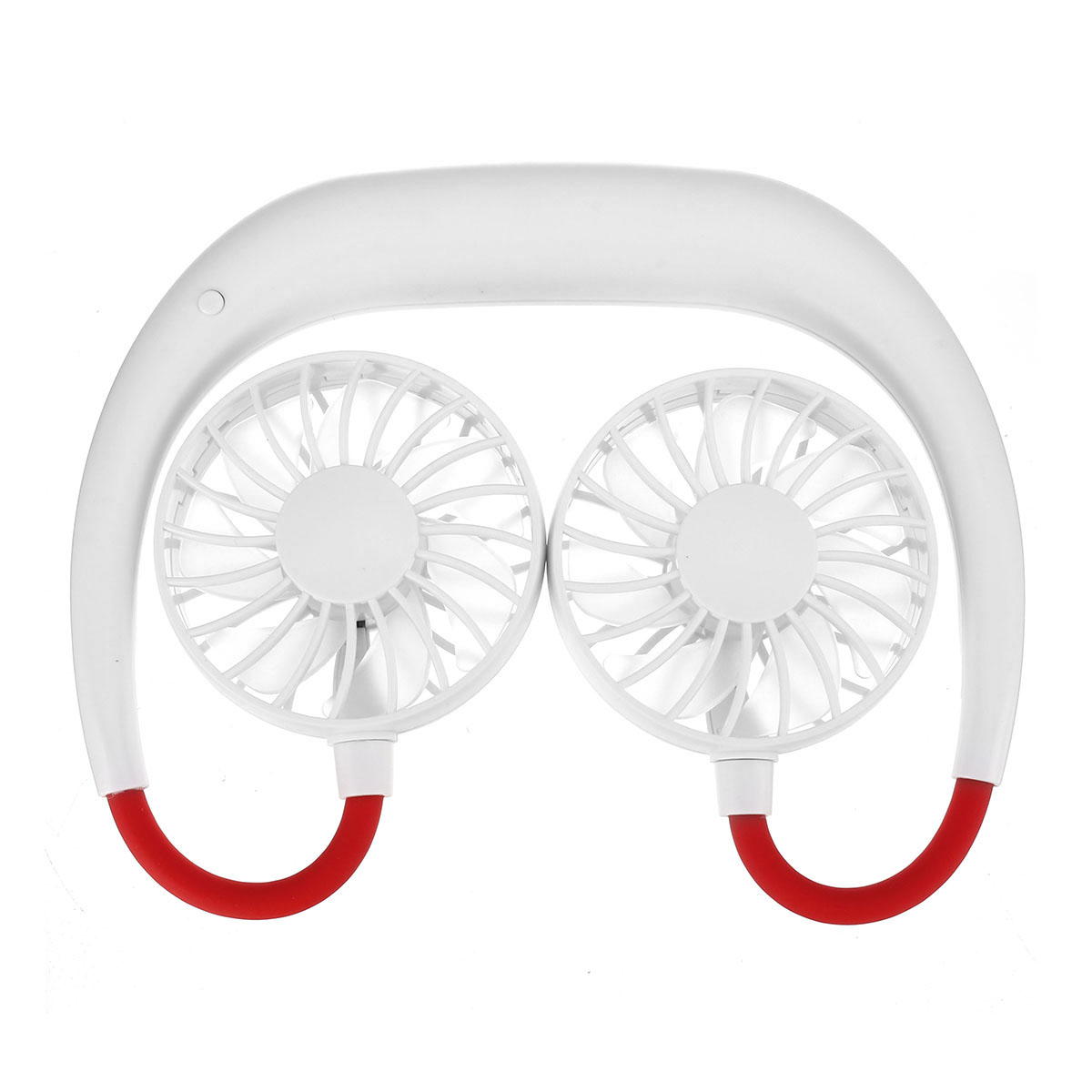 Mini Neck Band Small Air Fan Portable With Dual Cooling Fan USB ...