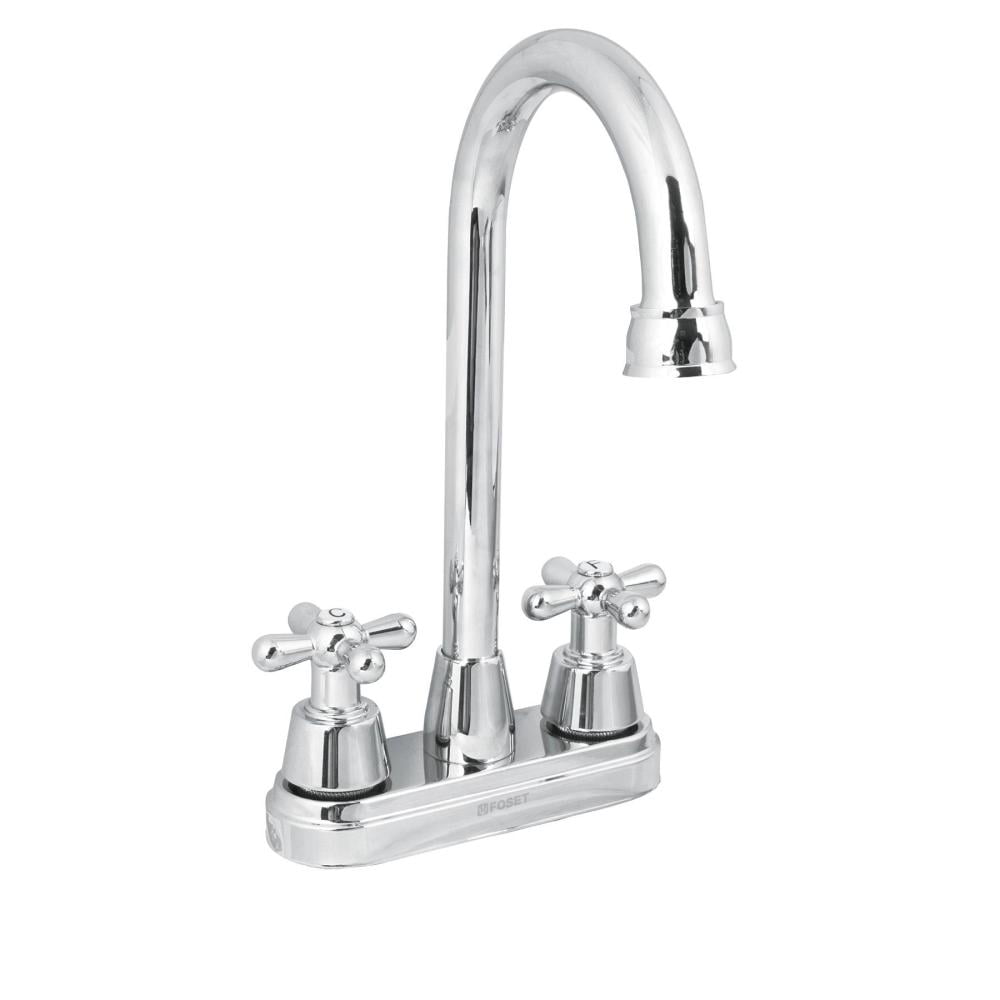 MEZCLADORA LAVABO 4'' CUELLO BAR ZAMAC CRUCETA FOSET 49690 FOSET AQM-61 ...