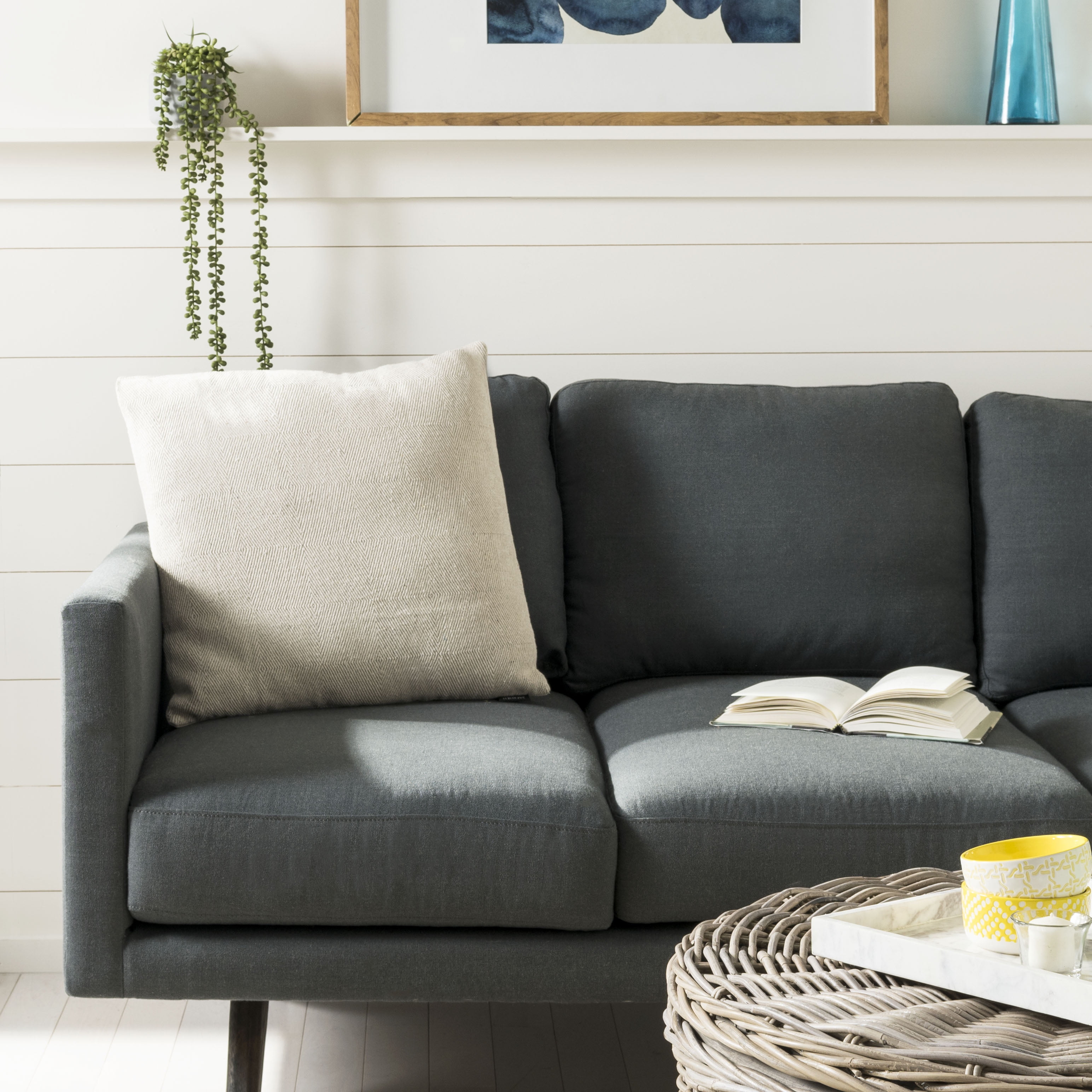 Safavieh Darci Solid Textured Pillow - Walmart.com