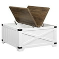 Free Shipping! Homfa Coffee Table with Large Hidden Storage, Farmhouse ...