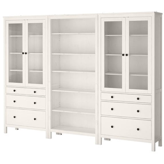 Ikea Storage combination w doors/drawers, white stain 2202.2526.2634 ...