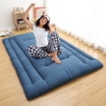 3-Layer collapsible Japanese Floor Futon Mattress - Tatami Sleeping Mat ...