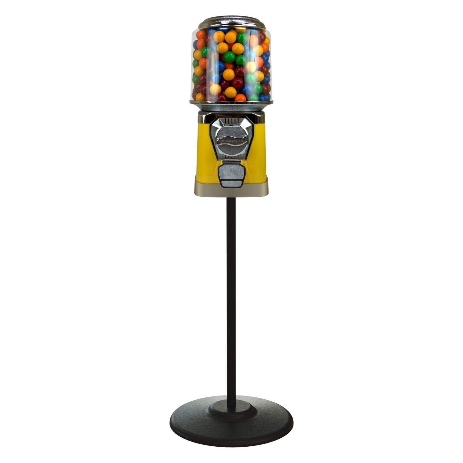 Gumball Machine with Stand - Yellow Home Vending Machine Bundled with 4 ...