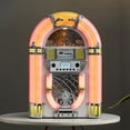 Arkrocket Athena Mini Jukebox with Bluetooth, Radio, Vintage Look ...