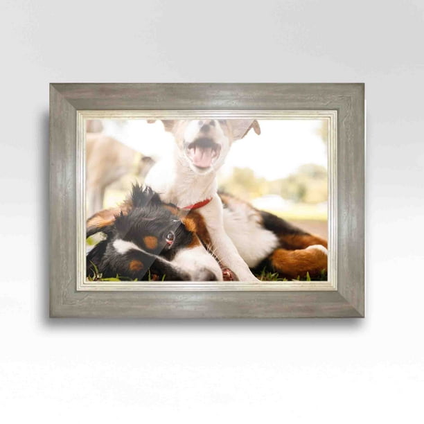 48x12 Frame Grey Real Wood Picture Frame Width 2.75 inches | Interior ...