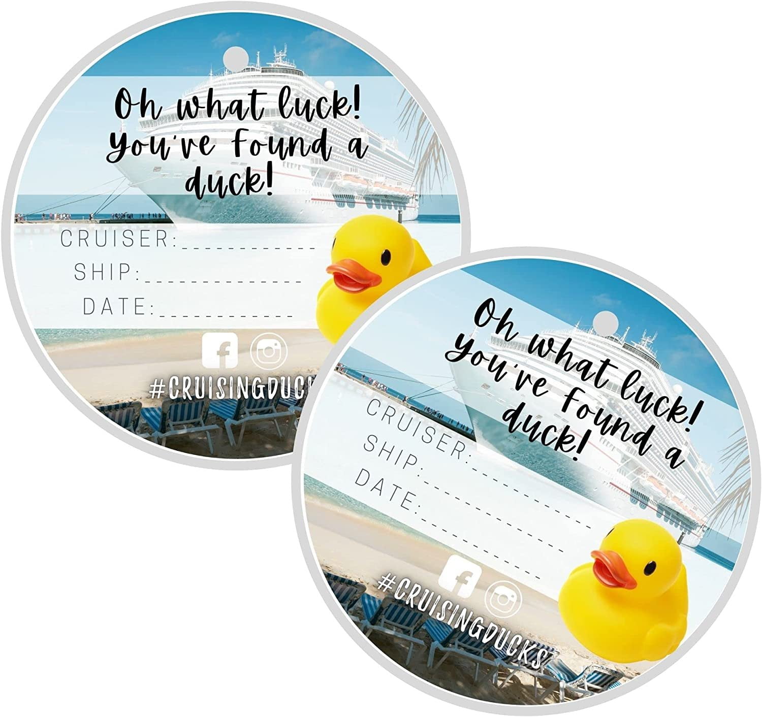 Boutique Marketing LLC Cruising Ducks Tag with Hole 30 Pack Carnival ...