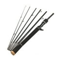 6 Piece Fishing Pole Ultralight Spinning/Casting Rod Travel Fishing Rod ...