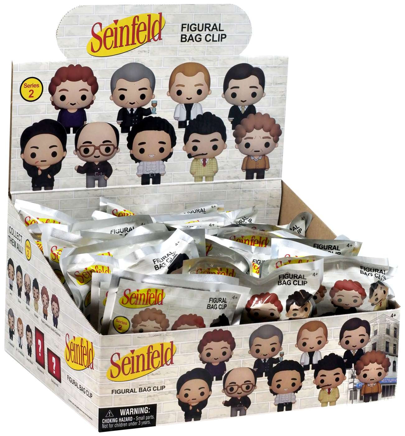 3D Figural Foam Bag Clip Seinfeld Series 2 Mystery Box (24 Packs ...