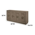 Twin Star Home Buffet Sideboard TV Stand for TVs up to 70", Warm Brown ...