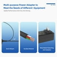 FASPKOW 4ft Small AC-DC Adapter for LIEN CHANG SPS ADAPTER # LCAP07F ...