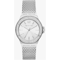 Michael Kors Women's Lexington Silver Stainless Steel Case, Band and ...