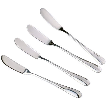 Set of 4 Stainless Steel Butter Knife Butter applicator for Breakfast ...
