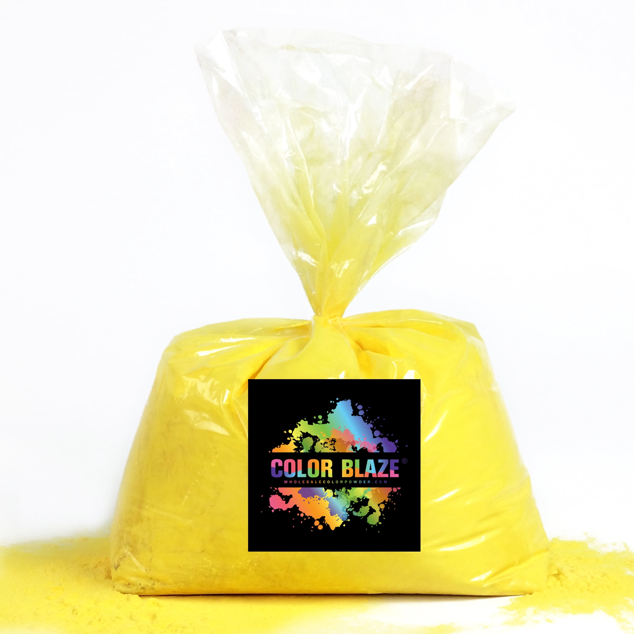 Color Powder Yellow - 25 Pounds - Ideal for Fun Runs, Holi Festivals ...