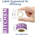 250 Home Moving Labels for 1 Bedroom — 5 Color-Coded Room Labels (50 ...