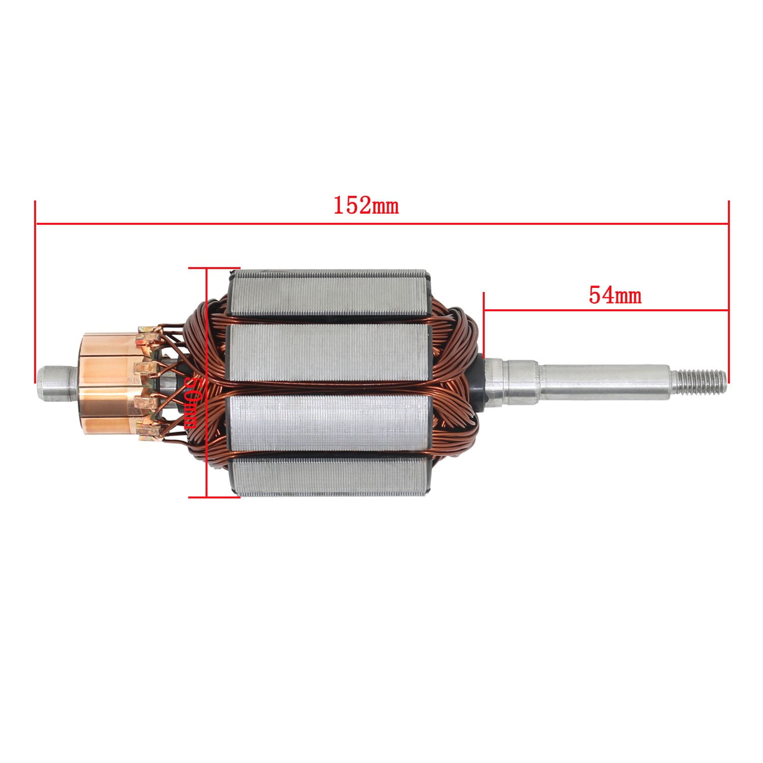 water rotor 12v/24v/48v/60v carbon brush plastic impeller spring seal ...