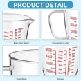 Left Handed Glass Measuring Cup 2 Cup Clear 16 oz Measuring Beaker with ...