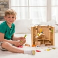 Classic World Children's Natural Wood Color Toy Carpenter Tool Set ...