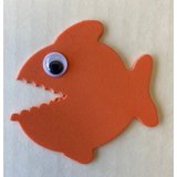 SHAPES ETC. Fish Foam Assorted Color Creative Cut-Outs- 3” - Walmart.com