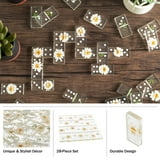 Trademark Games Acrylic Dominos Set - 28-Piece Domino Game with Case ...