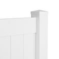 Outdoor Privacy Fence Panels 6ft.(H) x 6ft.(W) White Vinyl Full Set of ...