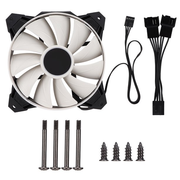 ID‑COOLING WF‑12025 Water Cooler 12CM Fan 4 Line PWM Temperature Control Computer Case Fan ...
