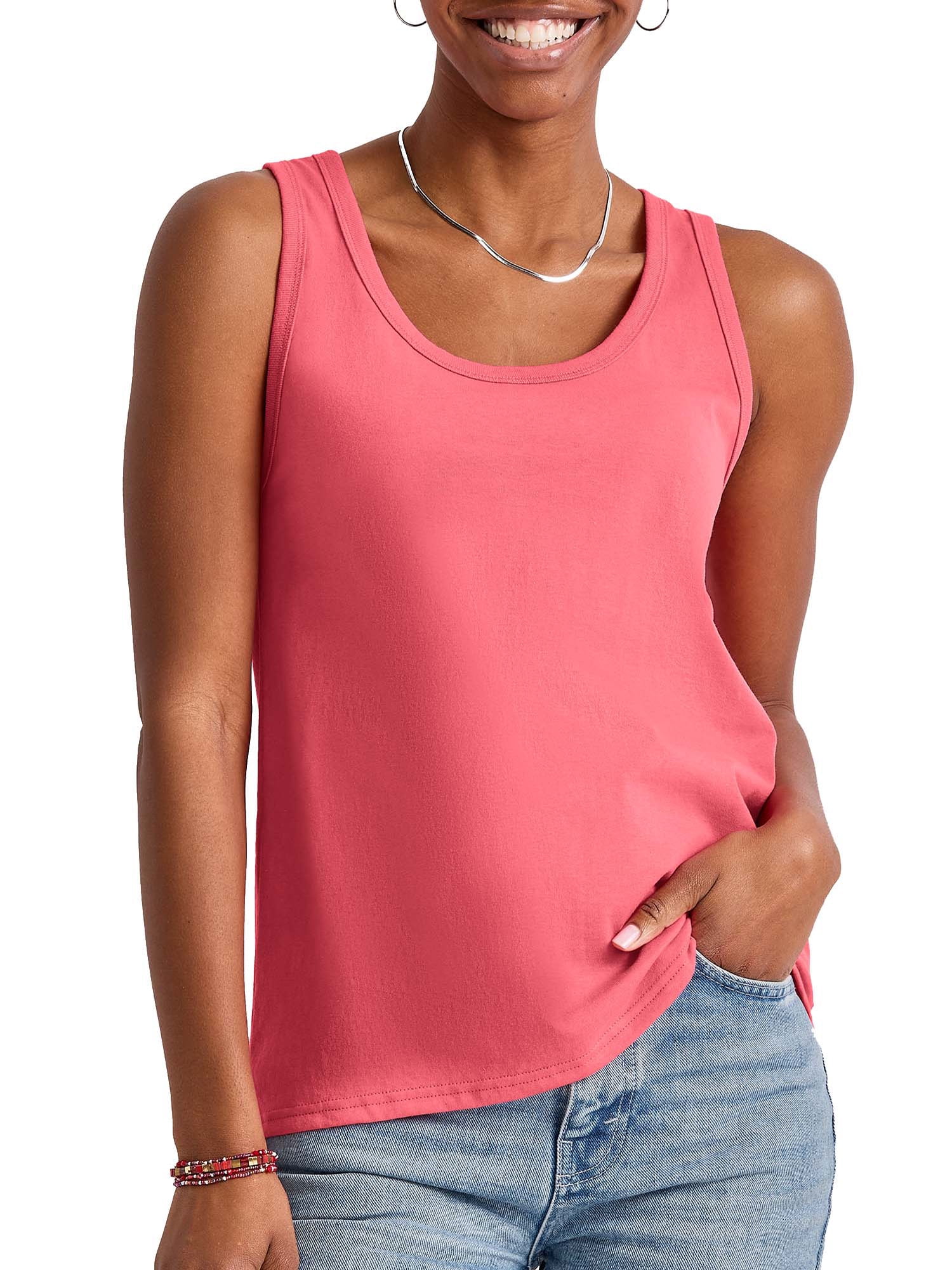 Hanes Essentials Women’s Tank Top, 100% Cotton - Walmart.com