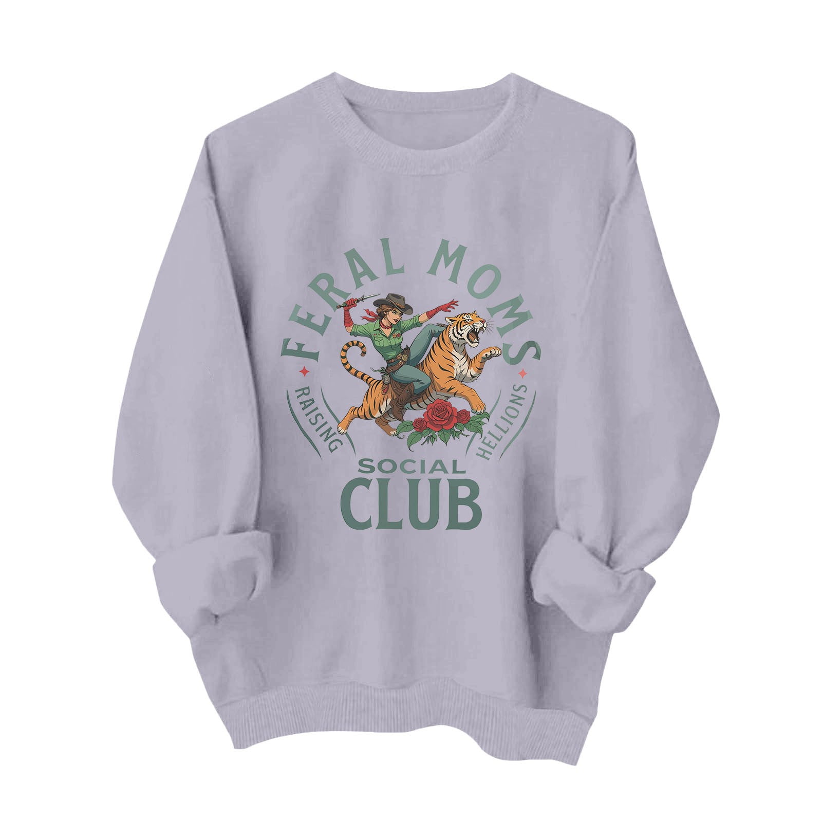 Click here for Jindong Feral Moms Social Club Sweatshirt Feral Mo... prices