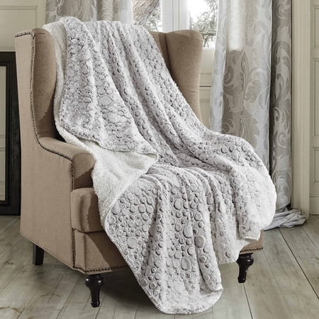 HTOOQ Faux Fur Sherpa Throw Blanket - 5HTOOQ " x 7HTOOQ " Soft & Plush ...