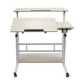 Mobile Sit-Stand Desks, Contemporary Rolling Height Adjustable Stand Up ...