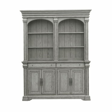 Sunset Trading Country Grove Wood Buffet and Lighted Hutch in Gray ...