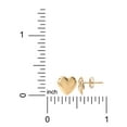 Brilliance Fine-Women’s 14K Yellow Gold Heart Stud Earrings - Walmart.com
