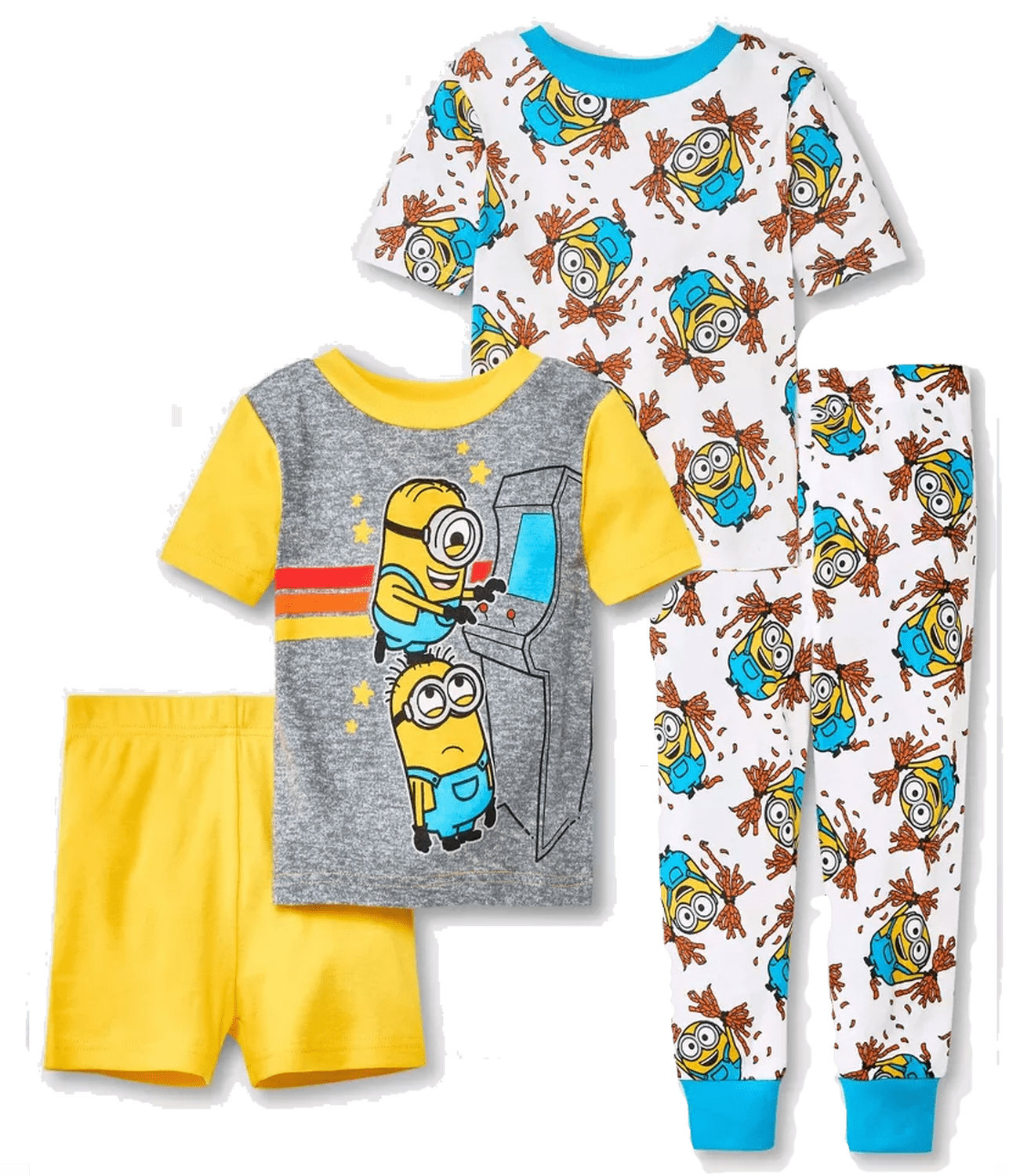 Despicable Me Minions Toddler 4 Piece Cotton Pajamas Set - Walmart.com