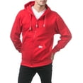 Pro Club Mens Heavyweight Full Zip Fleece Hoodie 7X-Large Red - Walmart.com
