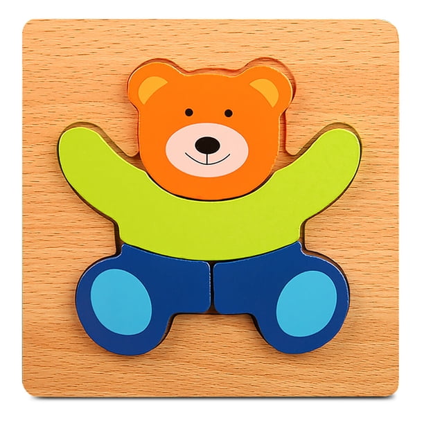 pitrice Wooden 1-3 Age Toy Lovely Cartoon Plaything Home Preschool ...