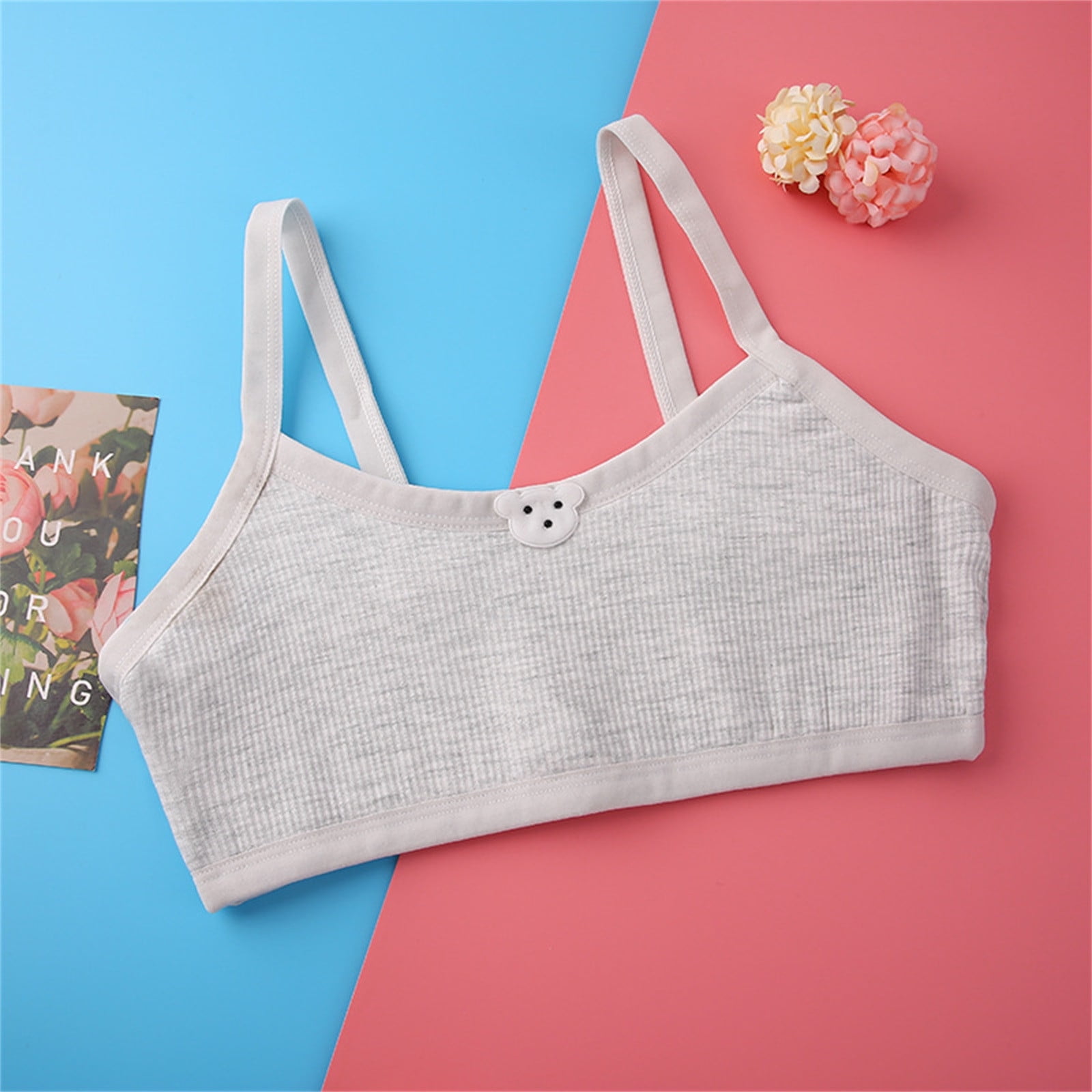 Click here for Hhsfeifuuu Girls Underwear Back Double Mesh Bras F... prices