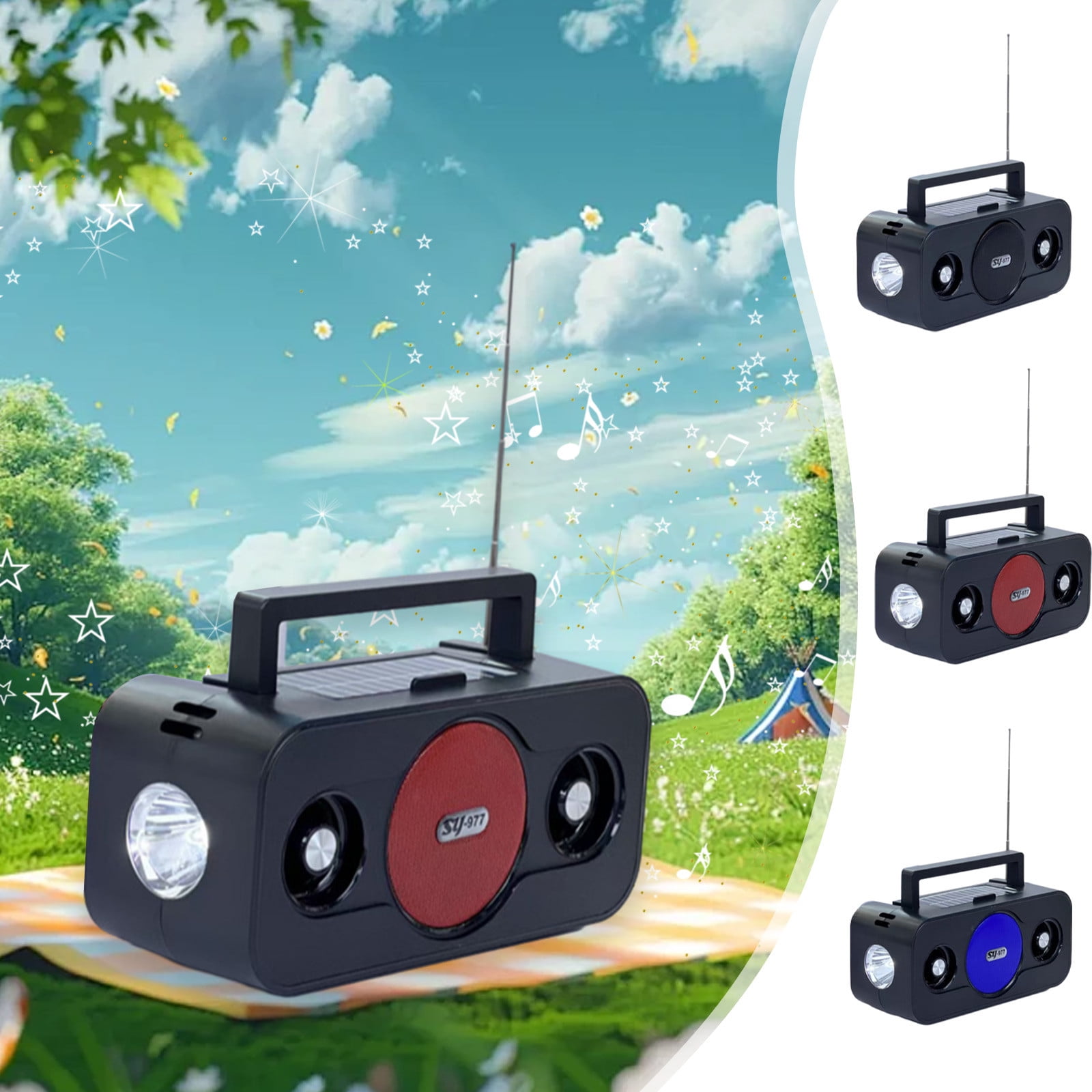 Altavoz Solar Bluetooth Fm con Linterna Ganfancp | Walmart en línea