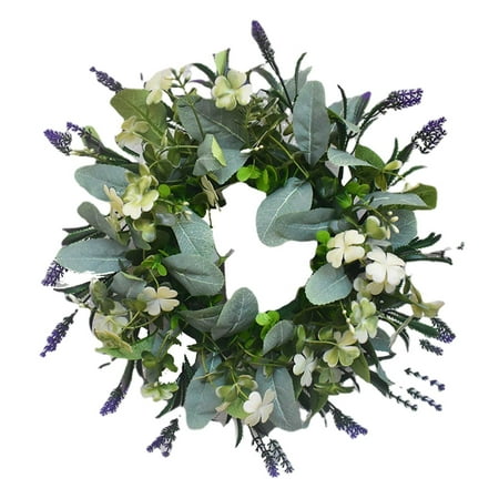 13 inch Wreath Farmhouse Front Door Hanging Garland Porch Holidays ...