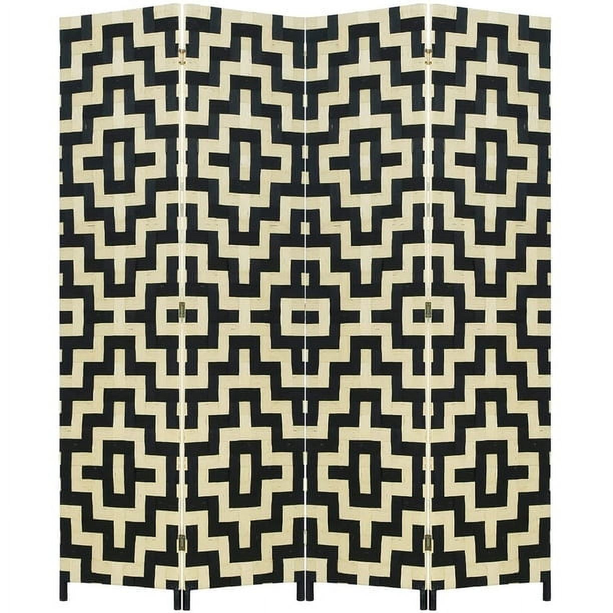 Click here for Fdw Room Divider Wood Screen 4 Panel Wood Mesh Wov... prices