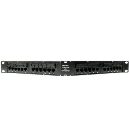 Commscope UNPA-U-610-1U-24 760180067 Uniprise Angled Cat6 Patch Panel ...