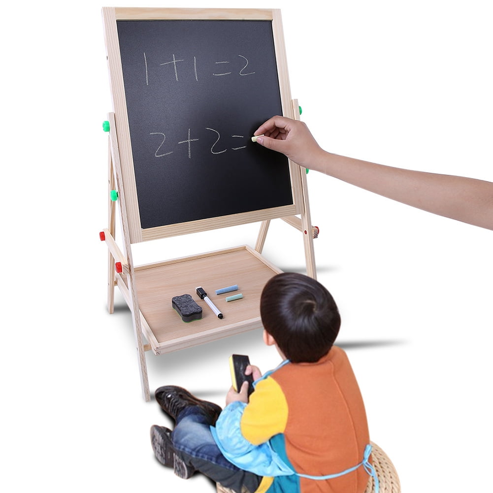 Click here for Zaqw Wooden Kids Easel  Kids Art Easel Chalkboard... prices