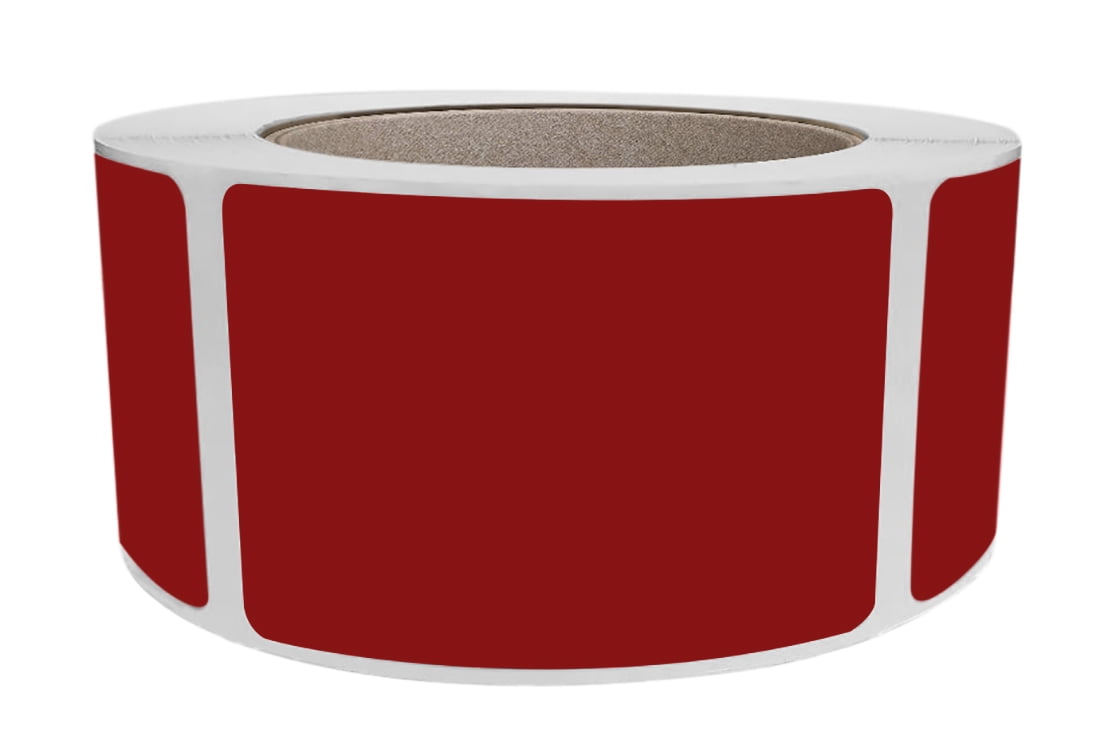 Royal Green Blank Labels Stickers 3x2 inch (75mm x 50mm) Red Velvet ...
