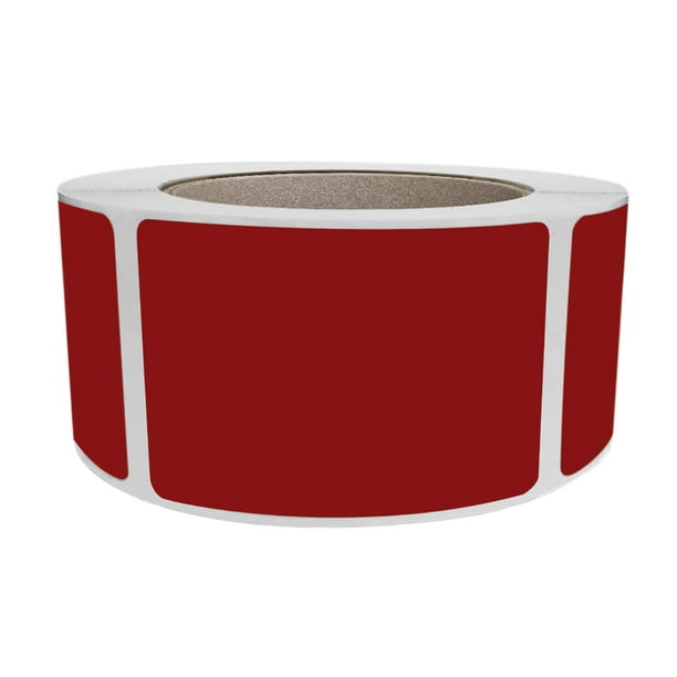 Royal Green Blank Labels Stickers 3x2 inch (75mm x 50mm) Red Velvet ...