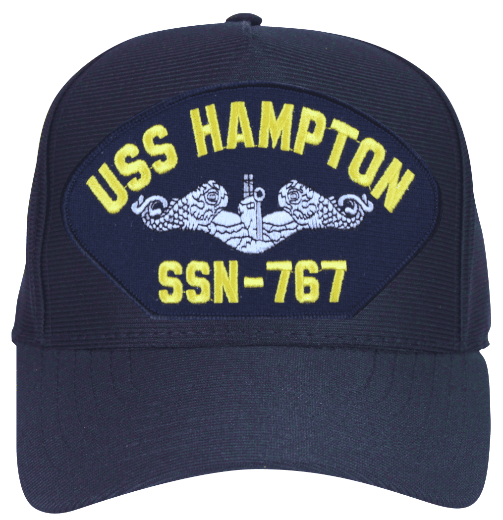 USS Hampton SSN-767 ( Silver Dolphins ) Submarine Enlisted Cap ...