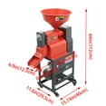 Electric Rice Milling Huller Grain Peeling Sheller Millet Corn Husking ...