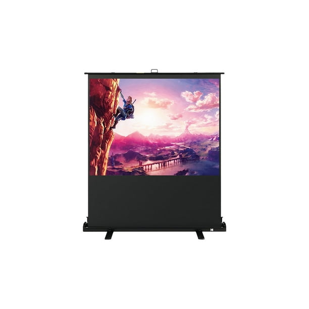 Kodak 80"" Portable Manual Pull-up Projector Screen Matte White/Black ...