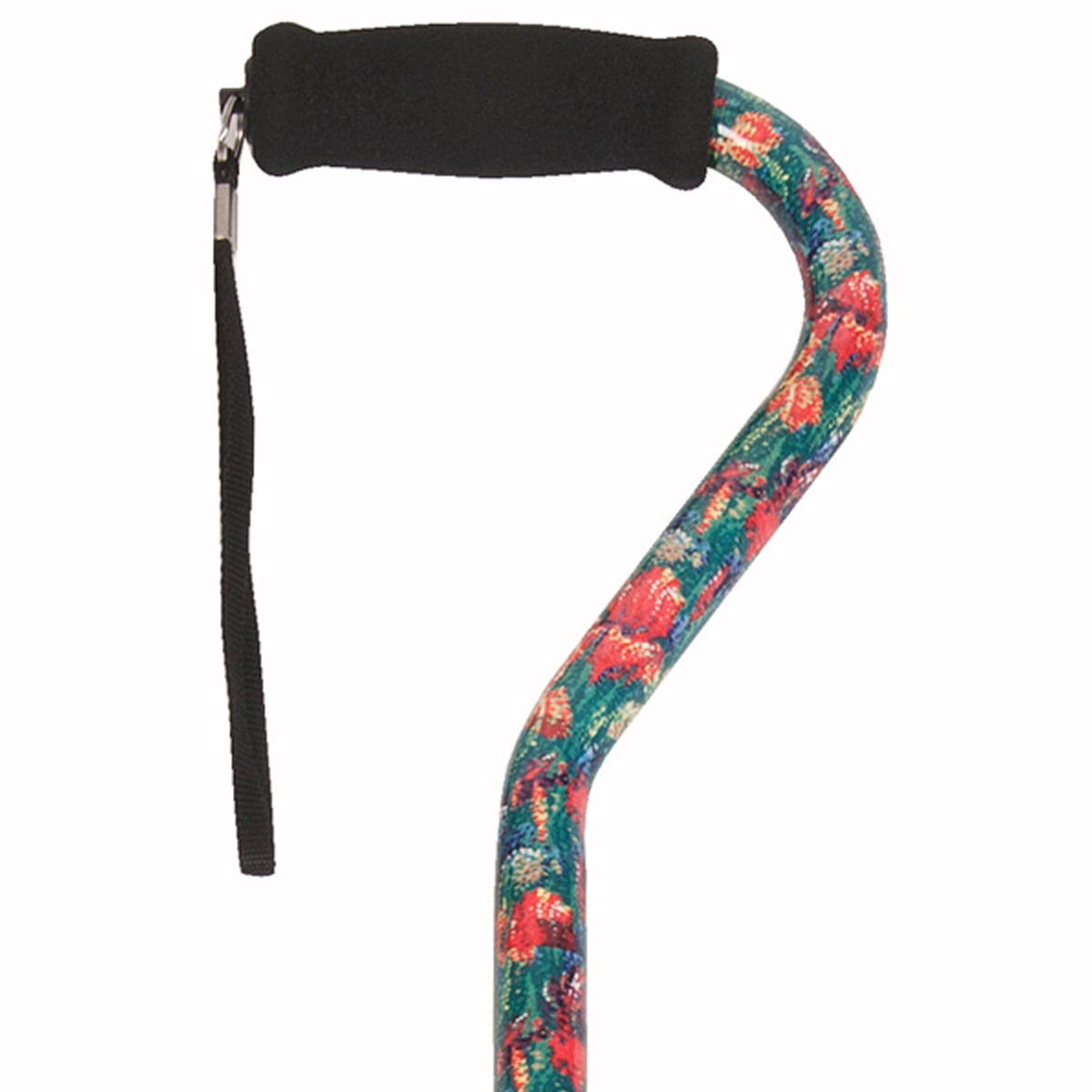 PCP Adjustable Cane, Designer Print, Offset Handle, Wrist Strap, Summer ...