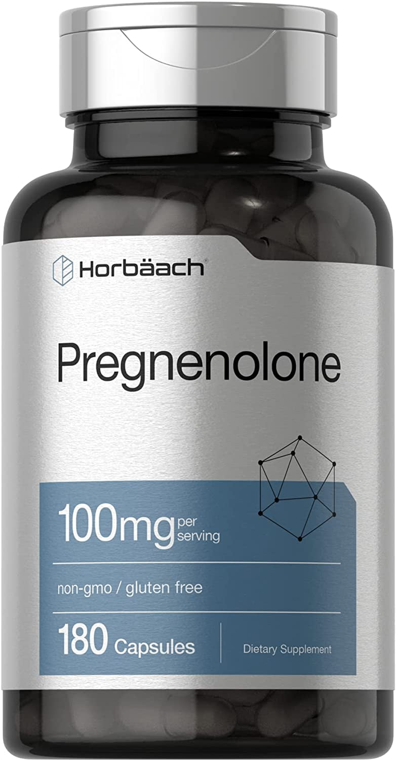 Pregnenolone 100 mg | 180 Capsules | by Horbaach - Walmart.com