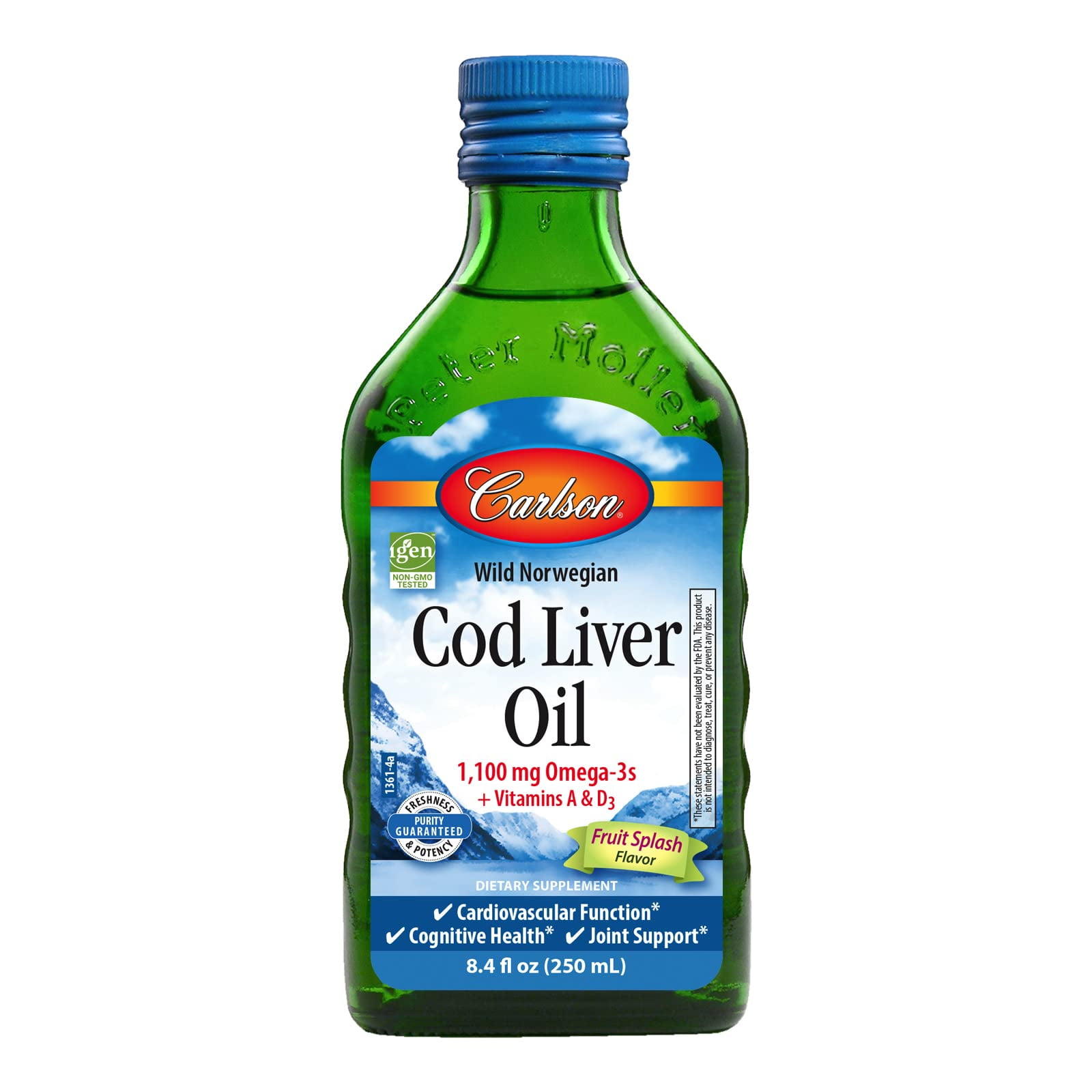 Suplemento de aceite de hígado de bacalao Carlson Omega-3 EPA y DHA 250 ...