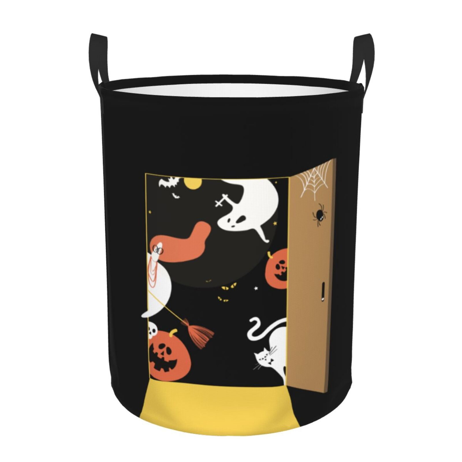 XMXT Collapsible Laundry Basket, Halloween Naughty Cute Ghost Polyester ...